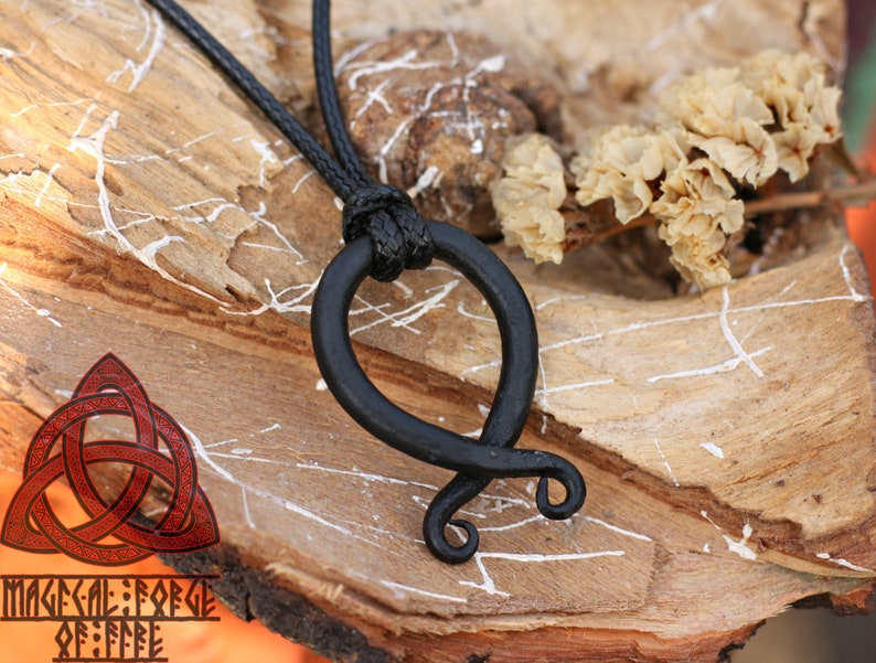 Troll Cross Iron Pendant Necklace Handmade Vikings Amulet - Etsy