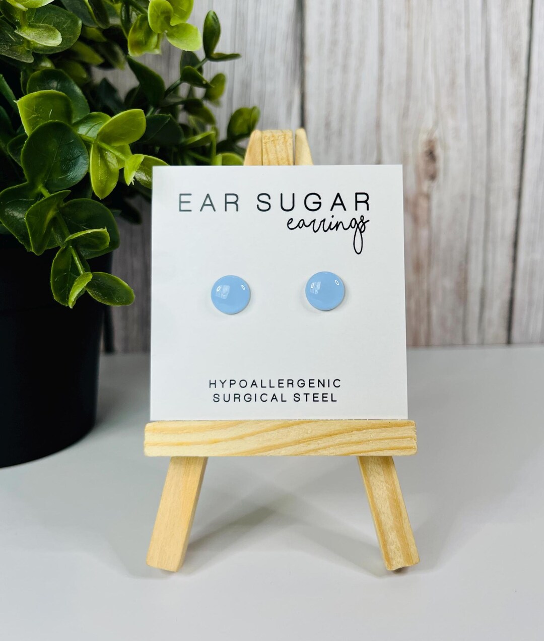Periwinkle Surgical Steel Earrings by Ear Sugar - Etsy