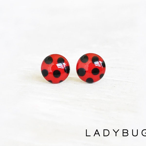 Ladybug Earrings - Etsy