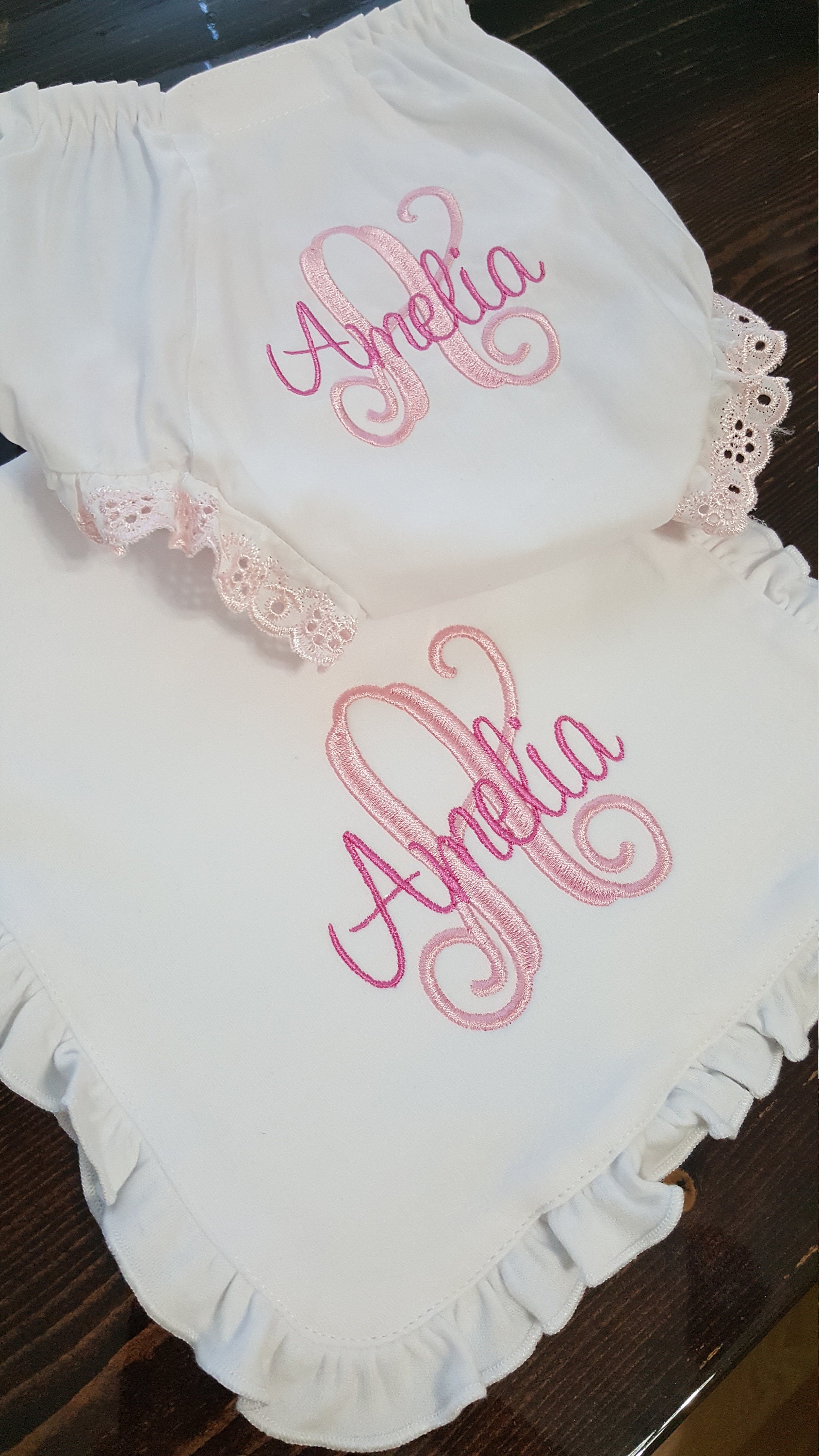 Personalized Baby Bloomers -monogram Baby Girl Bloomers, Embroidered ...
