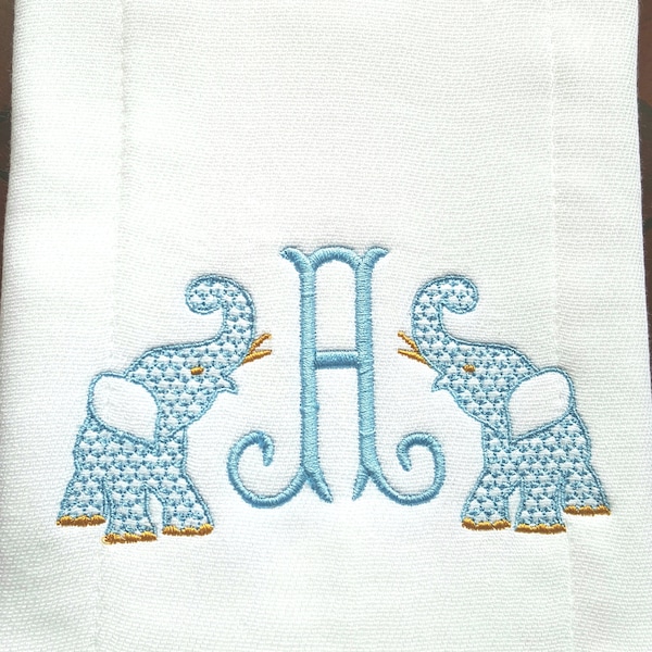 Elephant Monogram - Etsy