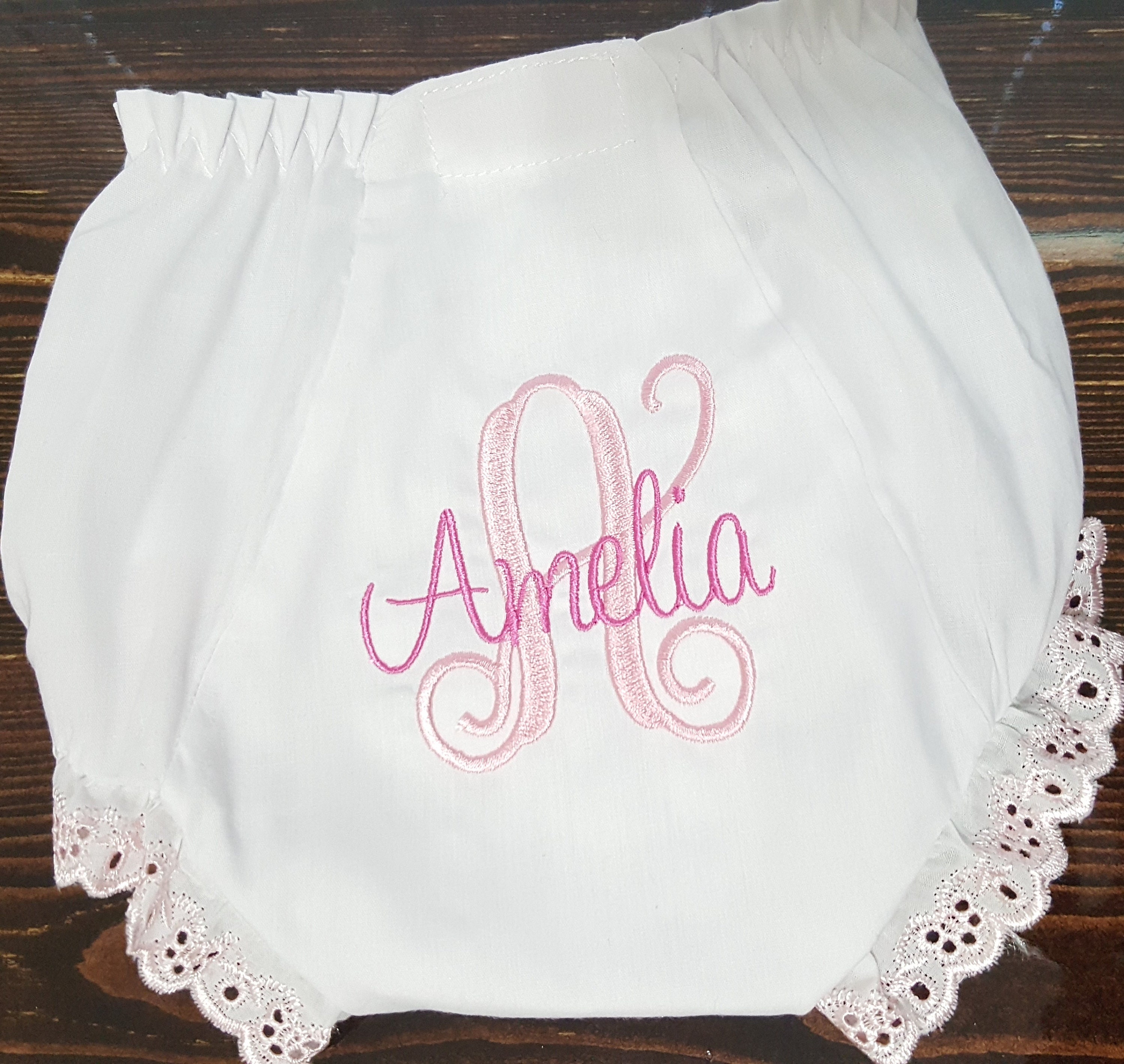Personalized Baby Bloomers -monogram Baby Girl Bloomers, Embroidered ...
