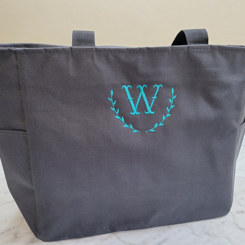 Monogram Tote Bag - Etsy