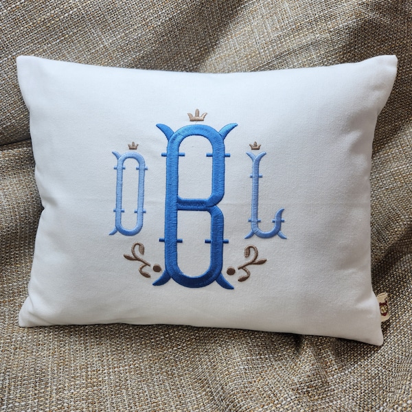 Monogrammed Pillows Made in Usa - Etsy