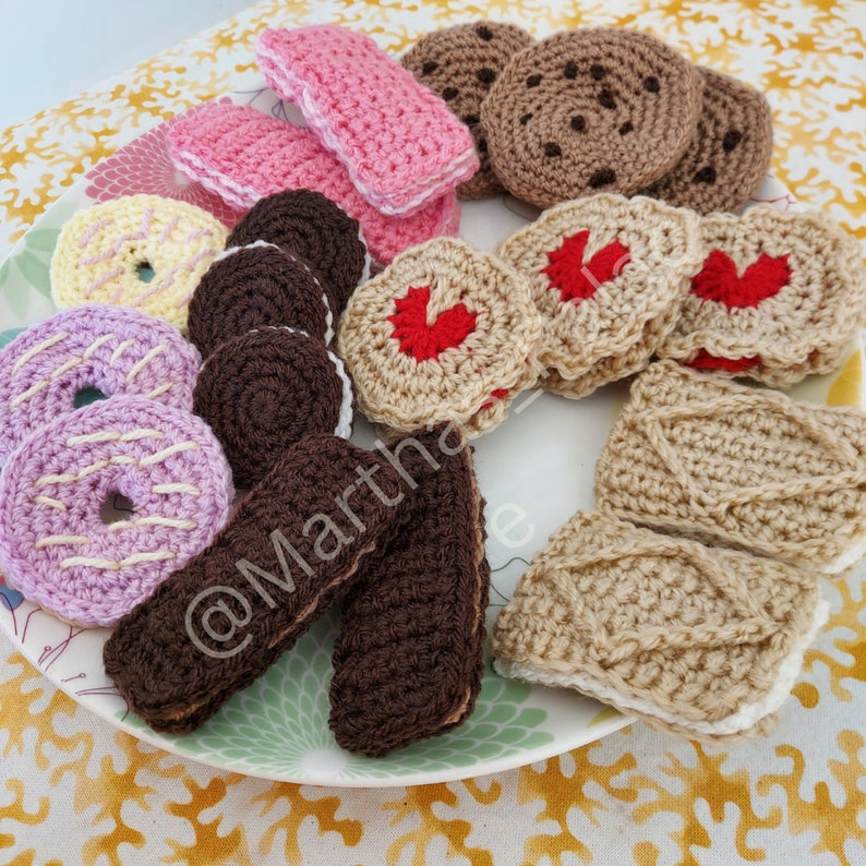 Crochet Afternoon Tea Pattern PDF Crochet Pattern Play Food - Etsy