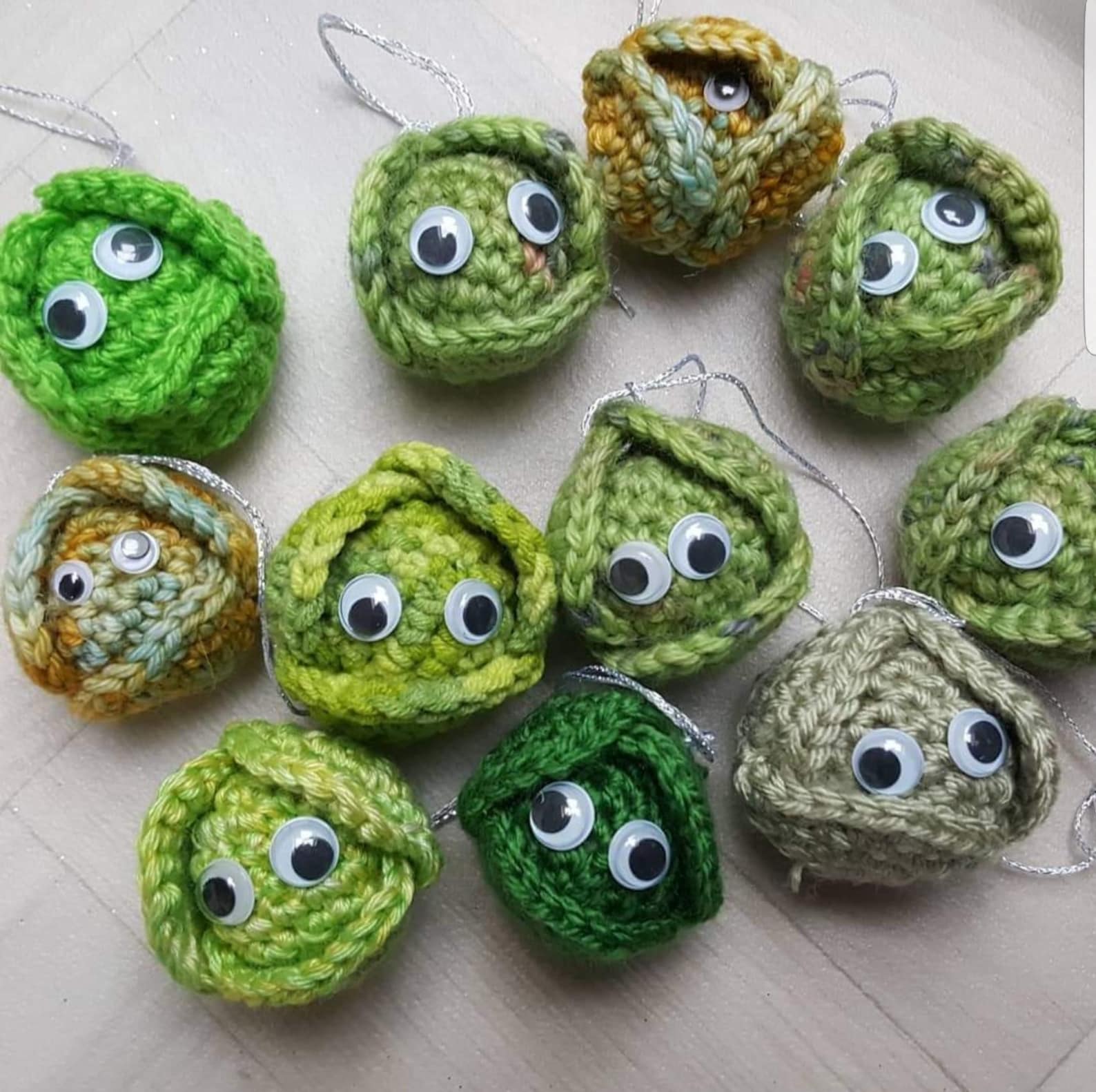 Crochet Sprout PATTERN, DIY Christmas Decorations, Handmade Bauble ...