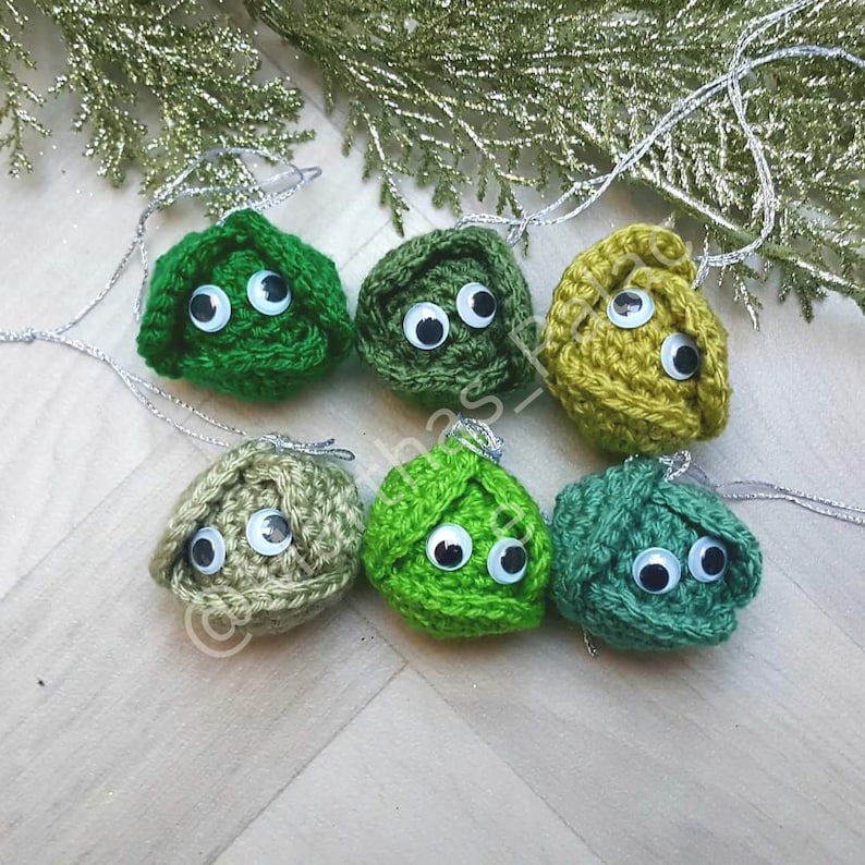Crochet Sprout PATTERN, DIY Christmas Decorations, Handmade Bauble ...