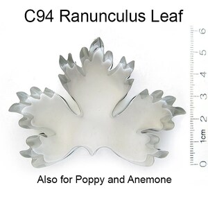 Ranunculus and Poppy Leaf Cutter - Etsy