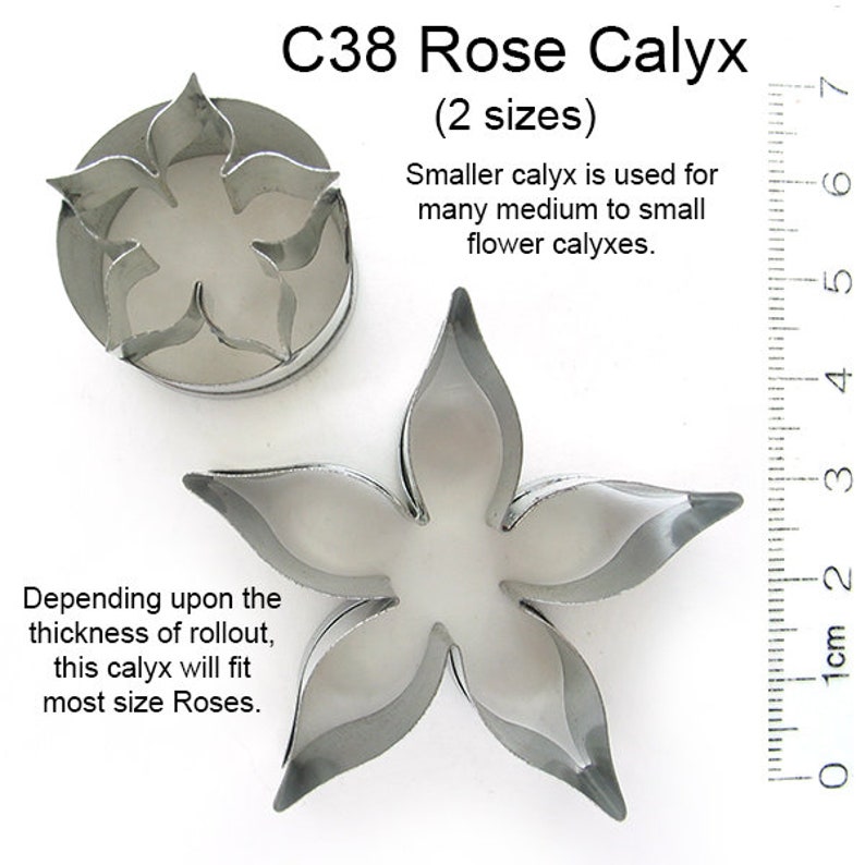 Rose Calyx Cutters Set of 2 Sizes - Etsy