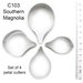 Southern Magnolia Petal Cutter Set (set of 4) - Etsy