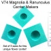 Southern Magnolia & Ranunculus Center Maker Silicone Molds (set of 3 ...