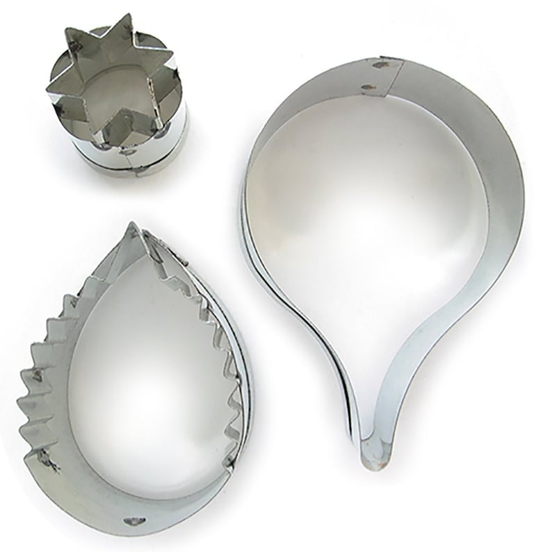 Hibiscus Petal Calyx and Leaf Cutter Set | Etsy