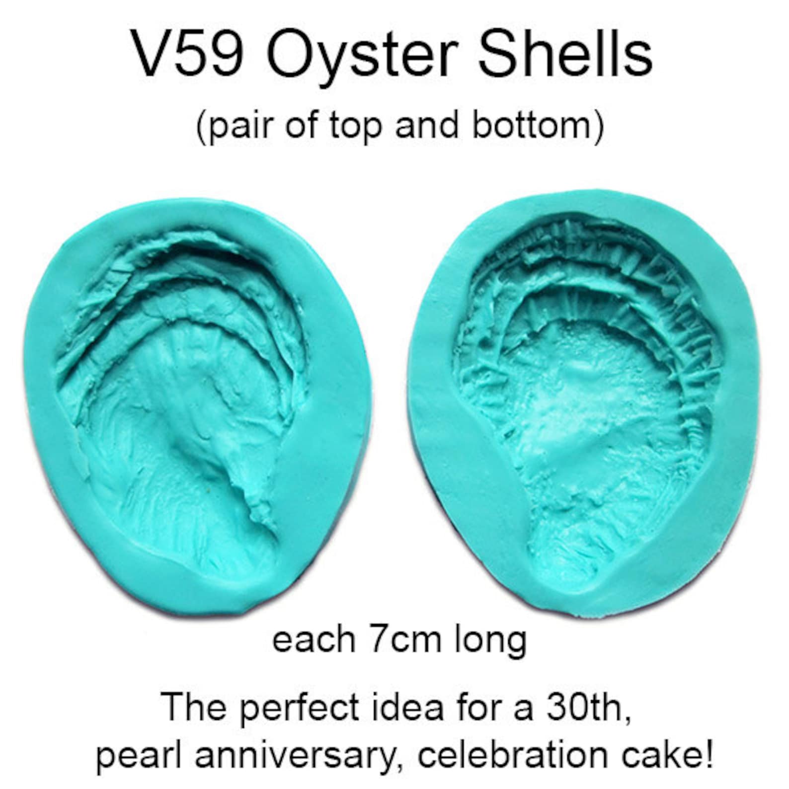 Oyster Shell Silicone Mold by Scott Clark Woolley - Etsy