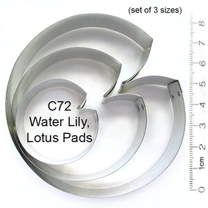 Water Lily and Lotus Pad Cutters (set of 3 Sizes) - Etsy