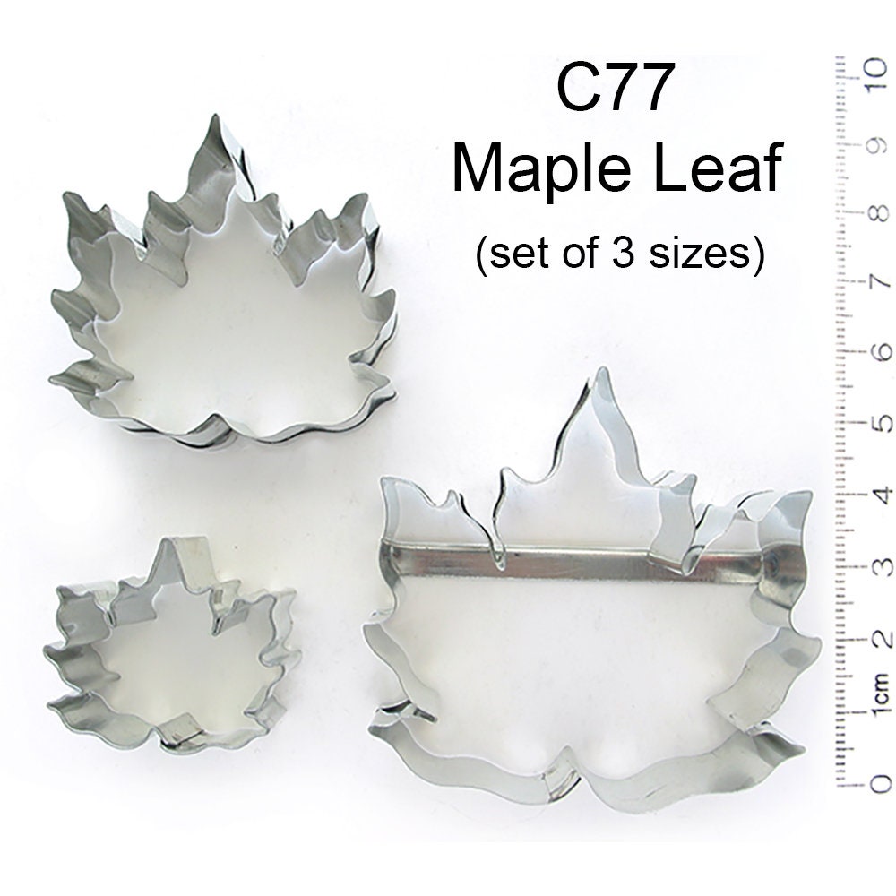 Maple Leaf Cutter Set 3 Sizes | Etsy