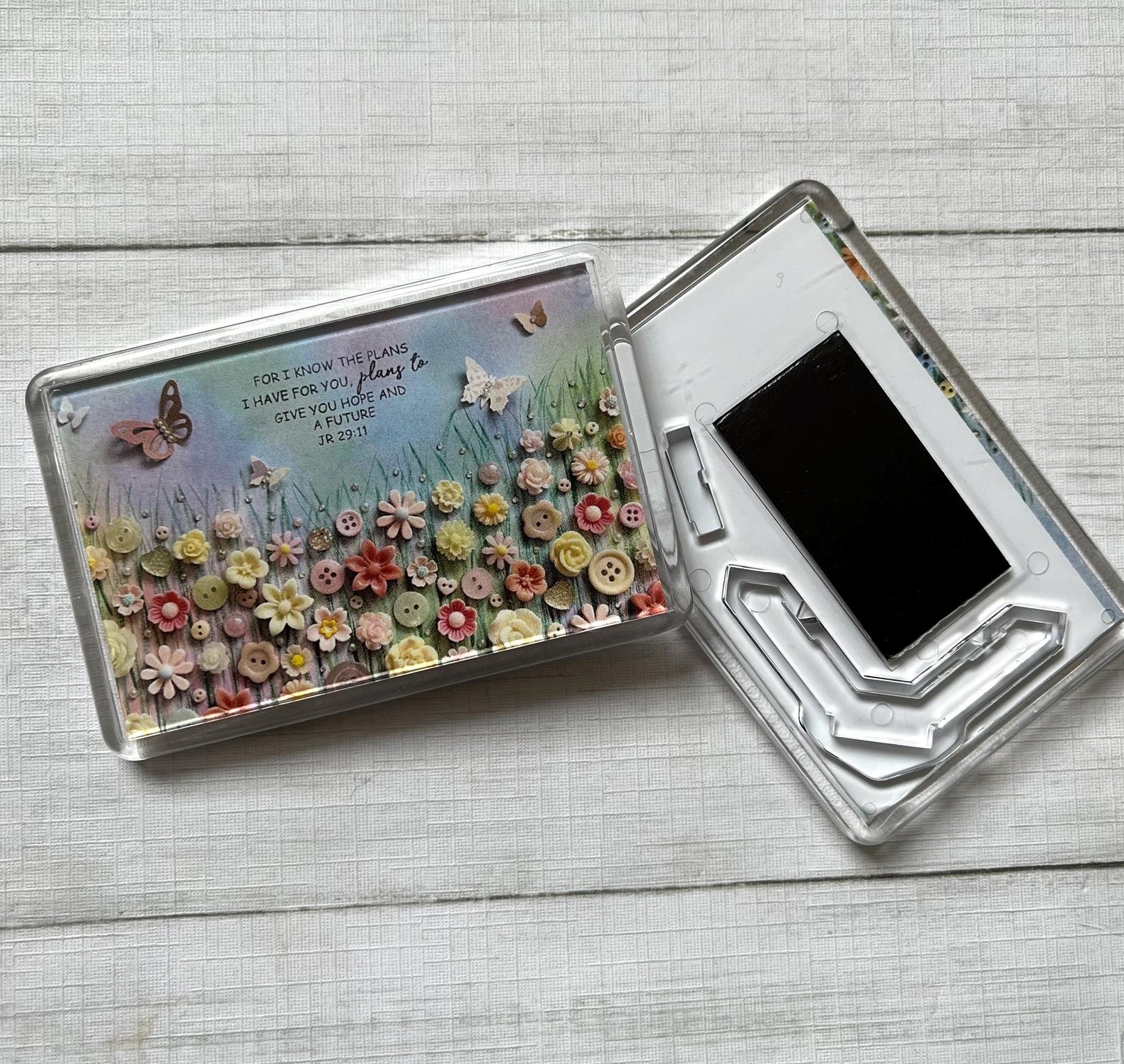 PRINTED Individual Mini Bible Verse Magnets, Mini Floral Fridge Magnet ...