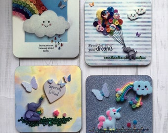 Unique coasters | Etsy