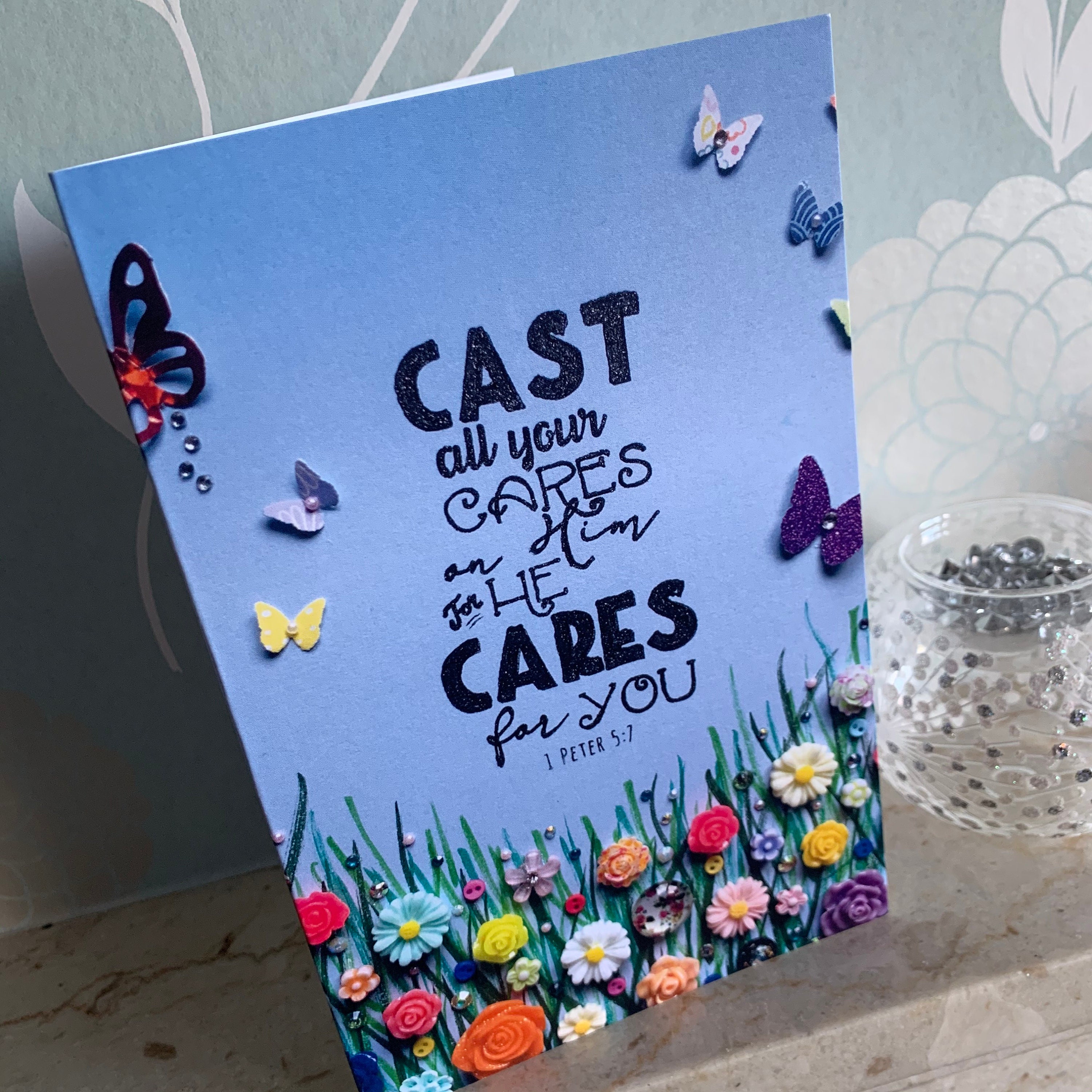 PRINTED Christian Greeting Cards Bible Verse Printed Cards - Etsy