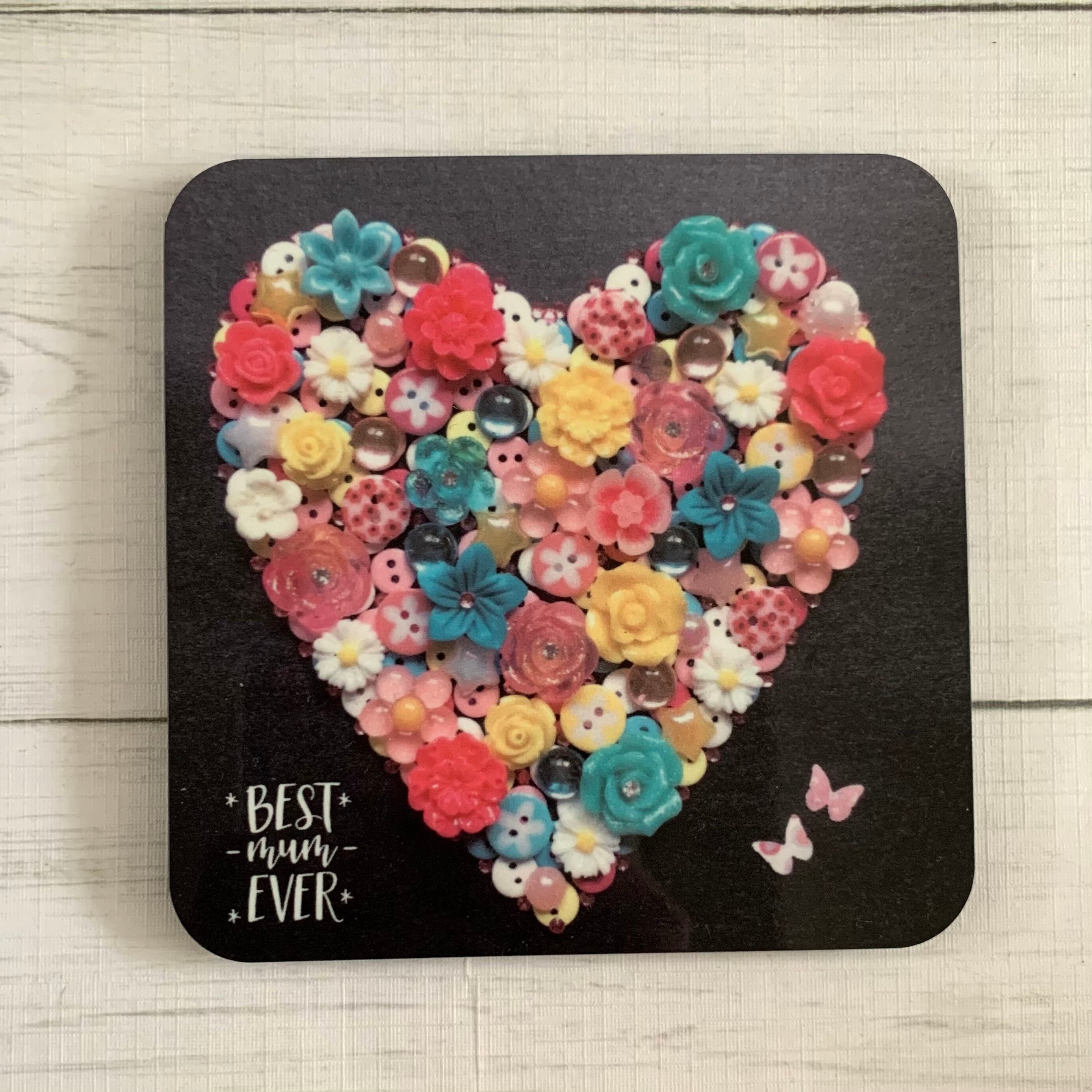 PRINTED Individual Mum Coasters Love You Mum Drinks Mat Mum | Etsy