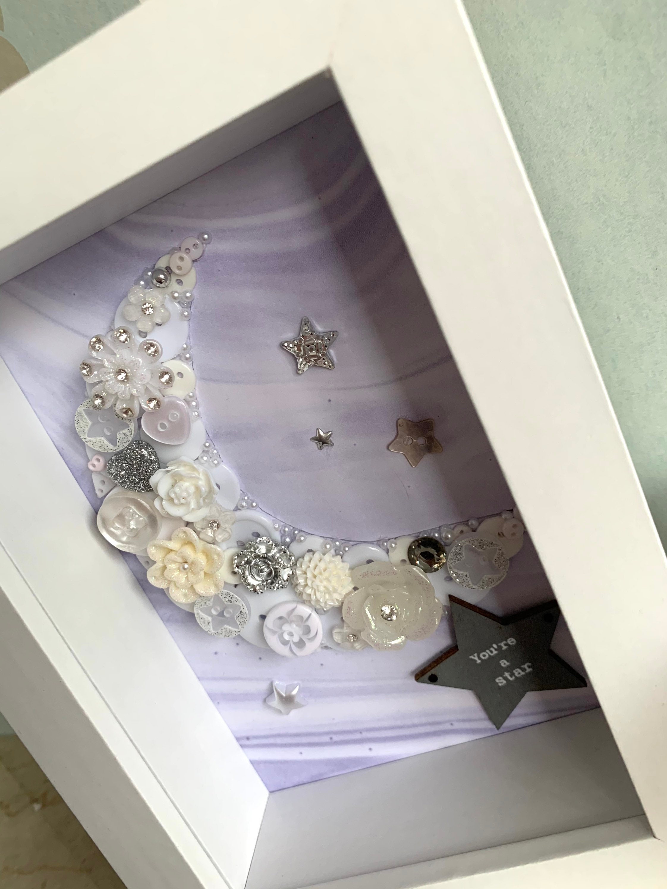 Mini Button Moon Star Theme Decor Youre A Star Button Art - Etsy