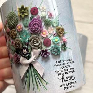 PRINTED Bible Verse Art Mug, Double Sided Print Mug, Individual 11oz ...