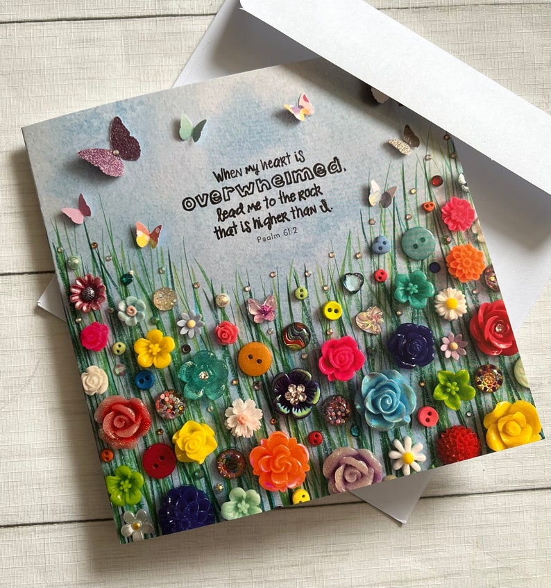 PRINTED (not 3D) Set of 4 Bible Verse Cards, 14x14cm Art Card Set ...