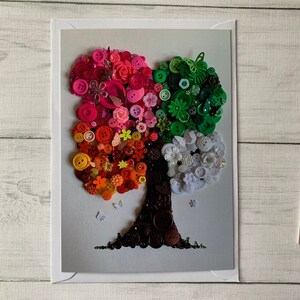 Set of 3 PRINTED (not 3D) Tree Postcards, Tree Art Postcard Pack ...
