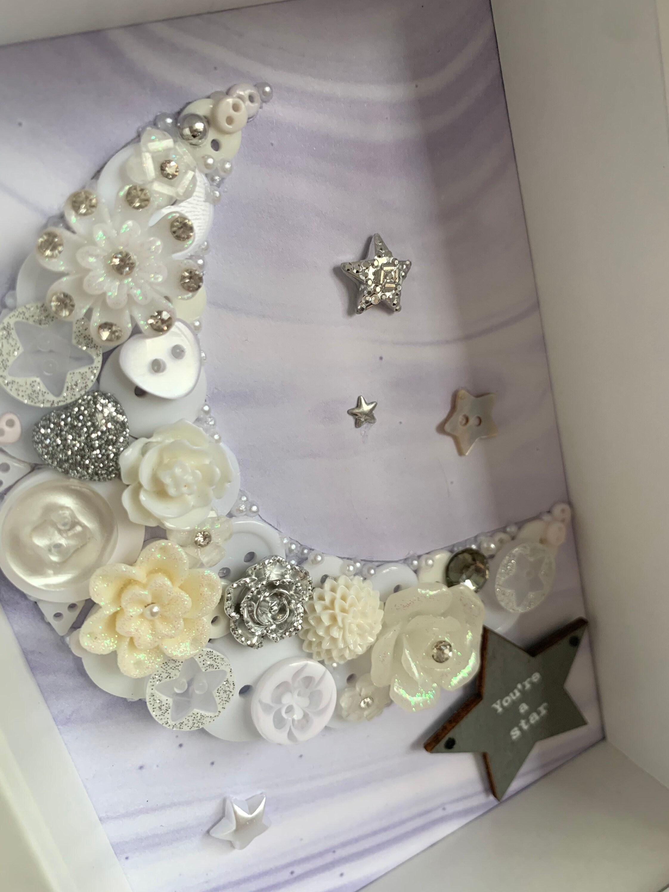 Mini Button Moon Star Theme Decor Youre A Star Button Art - Etsy