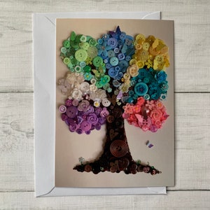 Set of 3 PRINTED (not 3D) Tree Postcards, Tree Art Postcard Pack ...