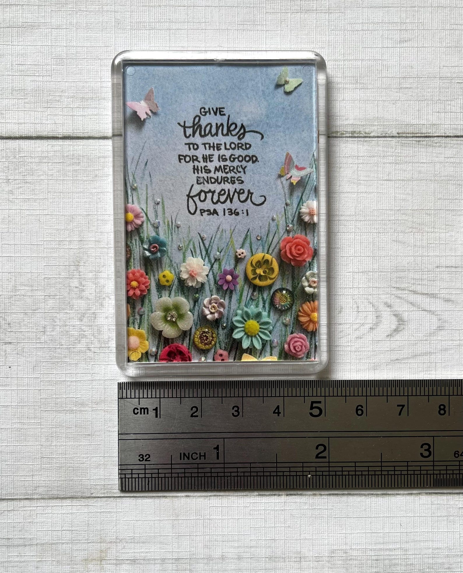 PRINTED Individual Mini Bible Verse Magnets, Mini Floral Fridge Magnet ...