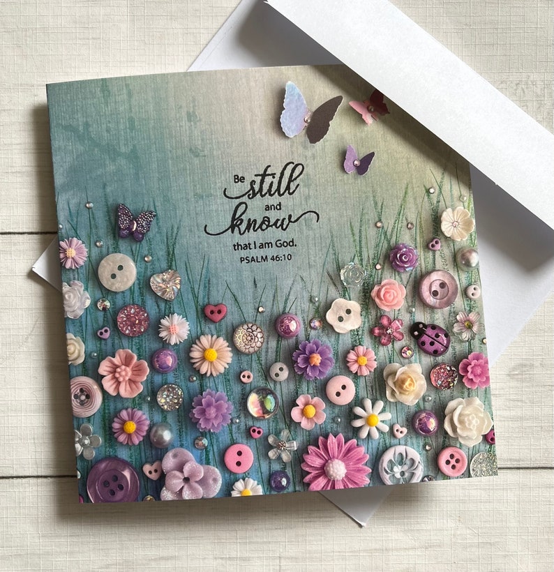 PRINTED (not 3D) Set of 4 Bible Verse Cards, 14x14cm Art Card Set ...