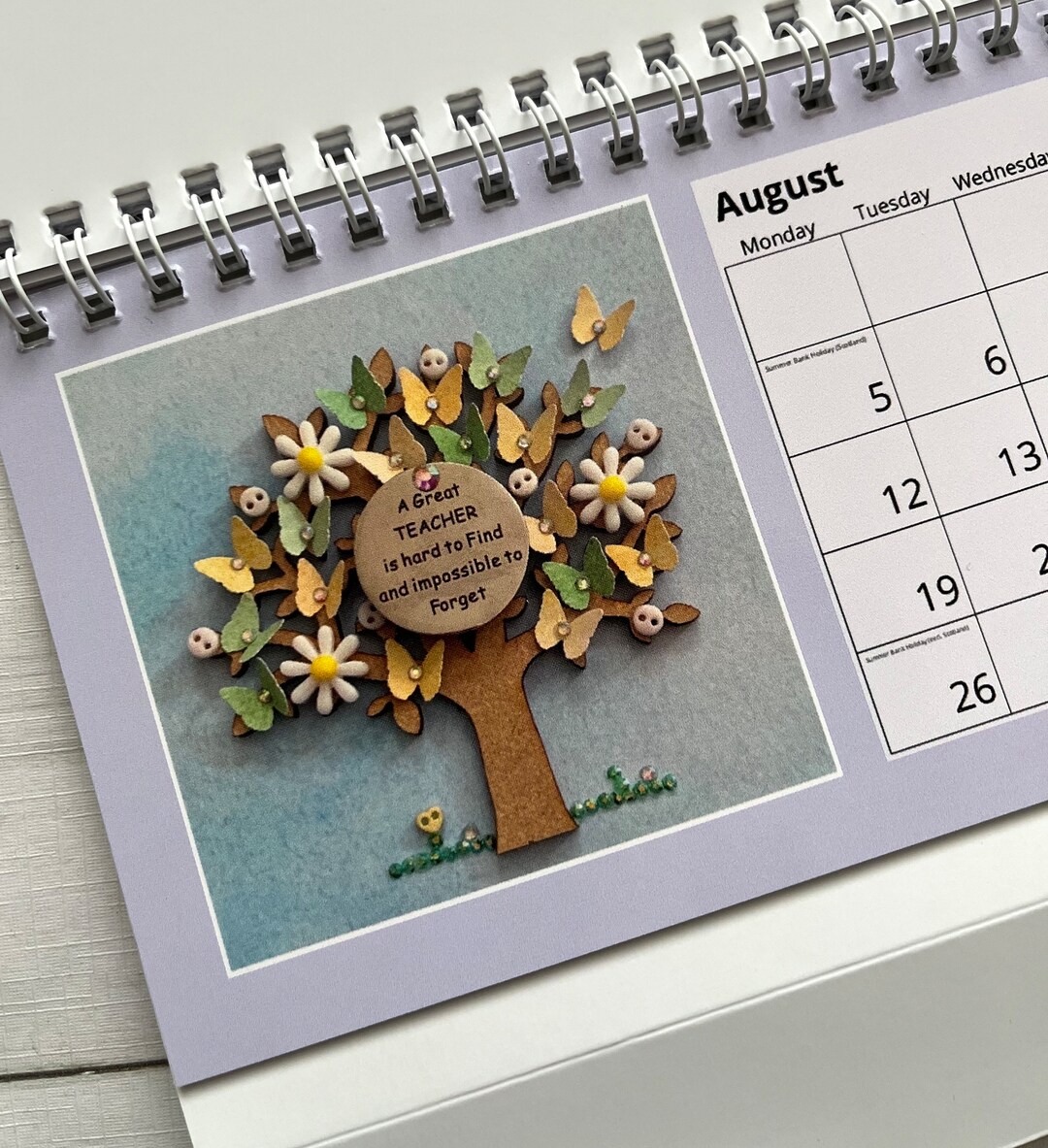 PRINTED not 3D 2024 Teacher Art Desk Calendar, Limited Edition Calendar ...