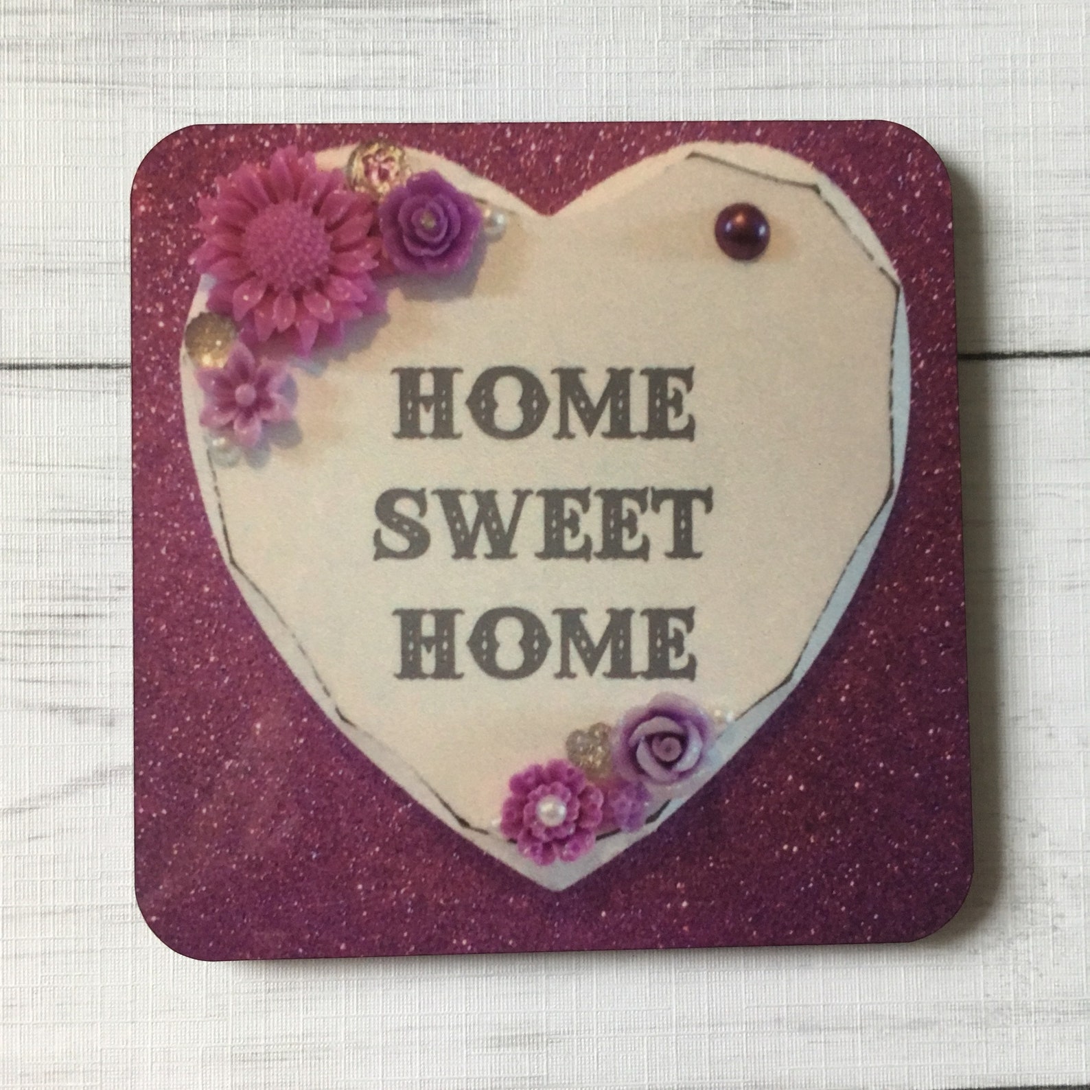 PRINTED Individual New Home Coasters Quote Coasters home | Etsy