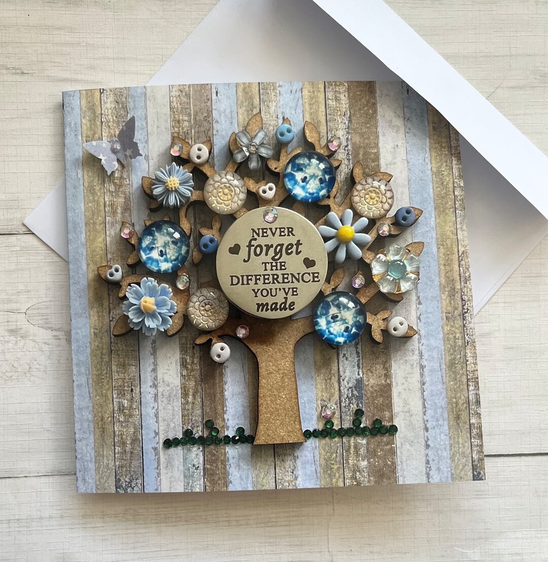PRINTED Never Forget Quote Art Card, Flat Printed Cards, Difference You ...