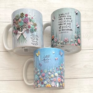 PRINTED Bible Verse Art Mug, Double Sided Print Mug, Individual 11oz ...