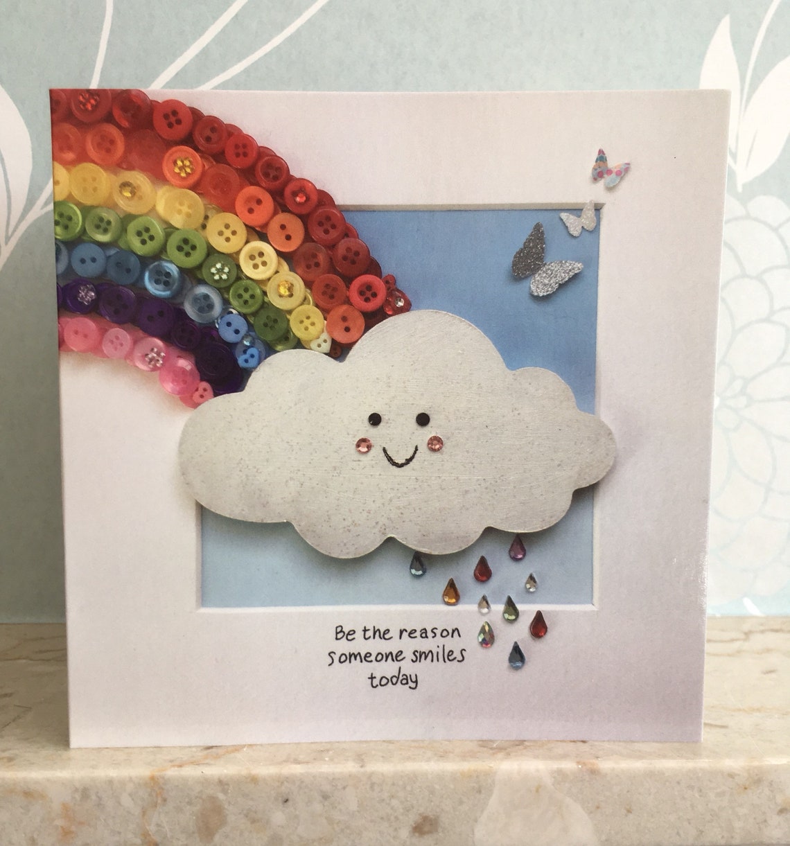 PRINTED Rainbow Greeting Cards Flat Cards Rainbow Card | Etsy