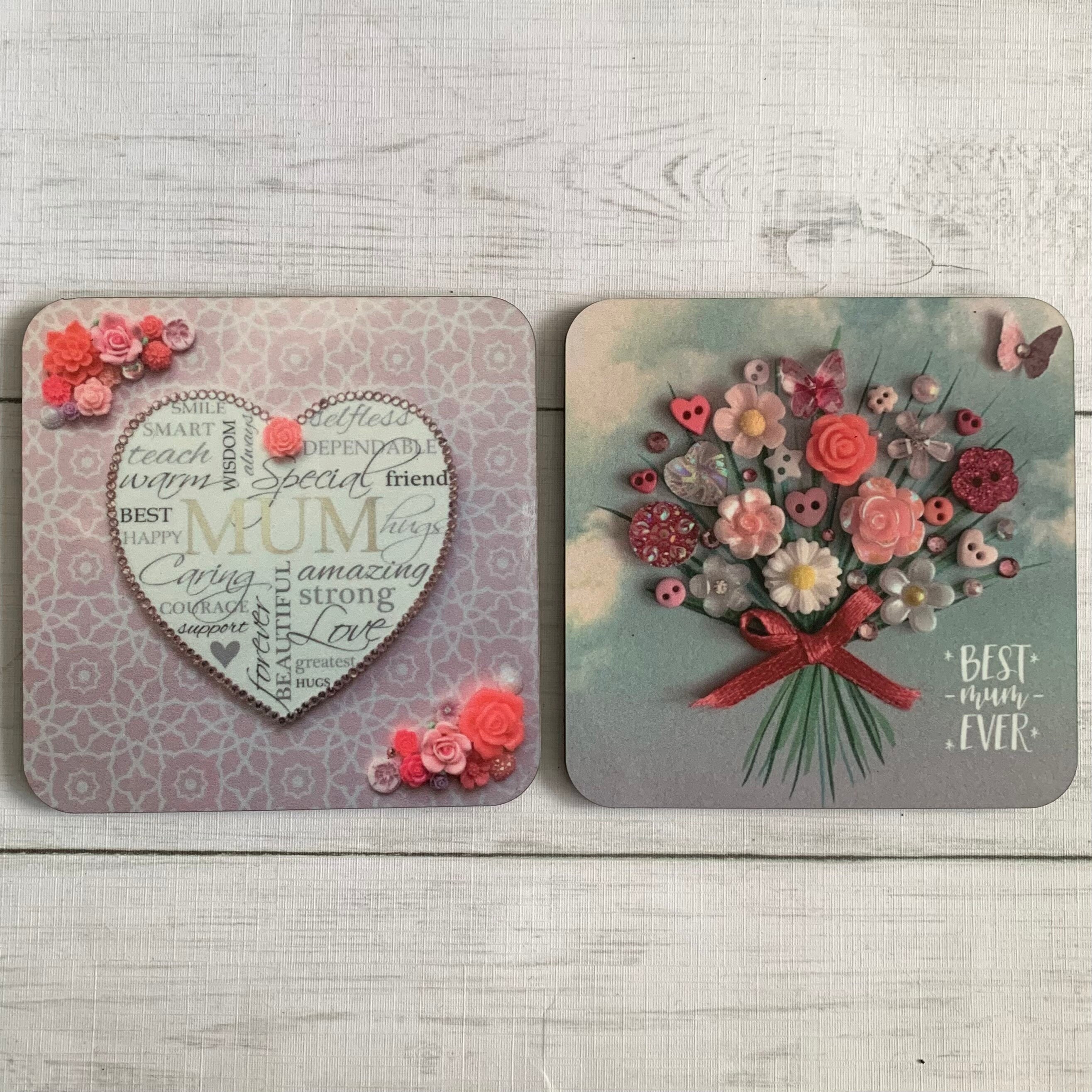 PRINTED Individual Mum Coasters Love You Mummy Coaster New | Etsy UK