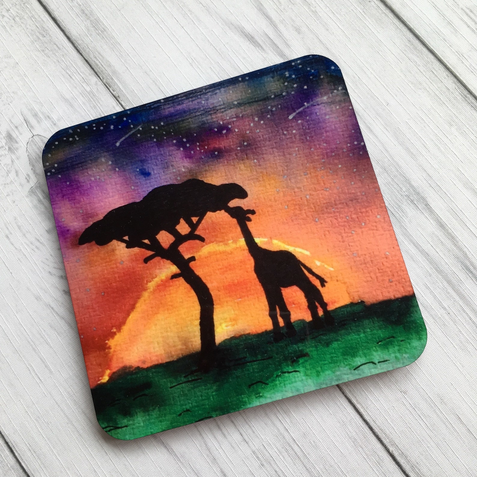 PRINTED Individual Watercolour Coasters Art Coasters Love to - Etsy UK
