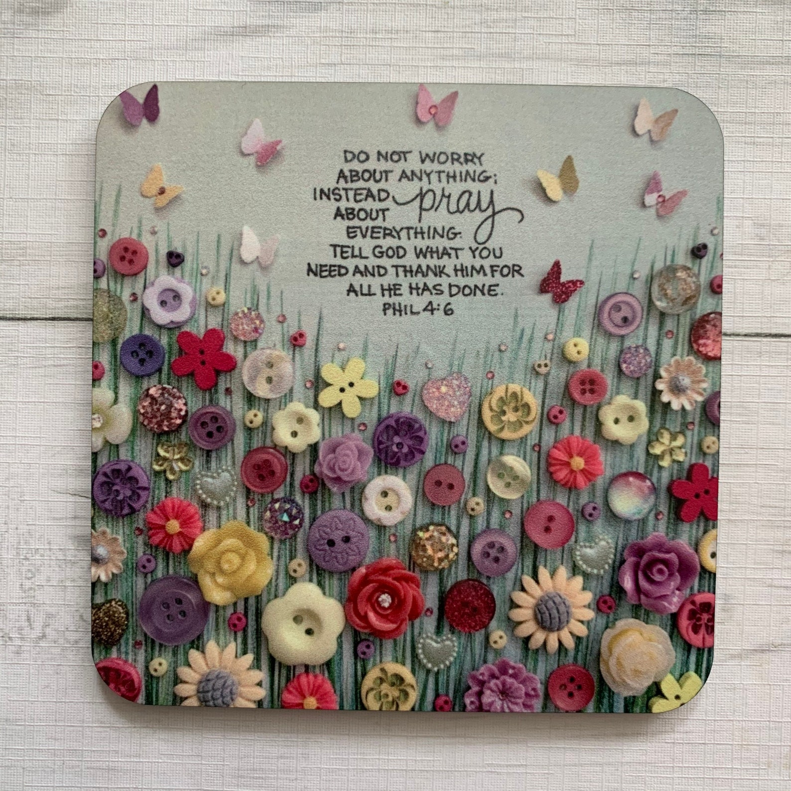 PRINTED Individual Bible Verse Coaster Individual Unique - Etsy