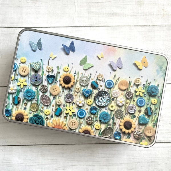 Floral Tin Box - Etsy
