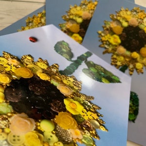 Set of 3 PRINTED A5 Sunflower Postcards, Sunflower Postcard Pack ...