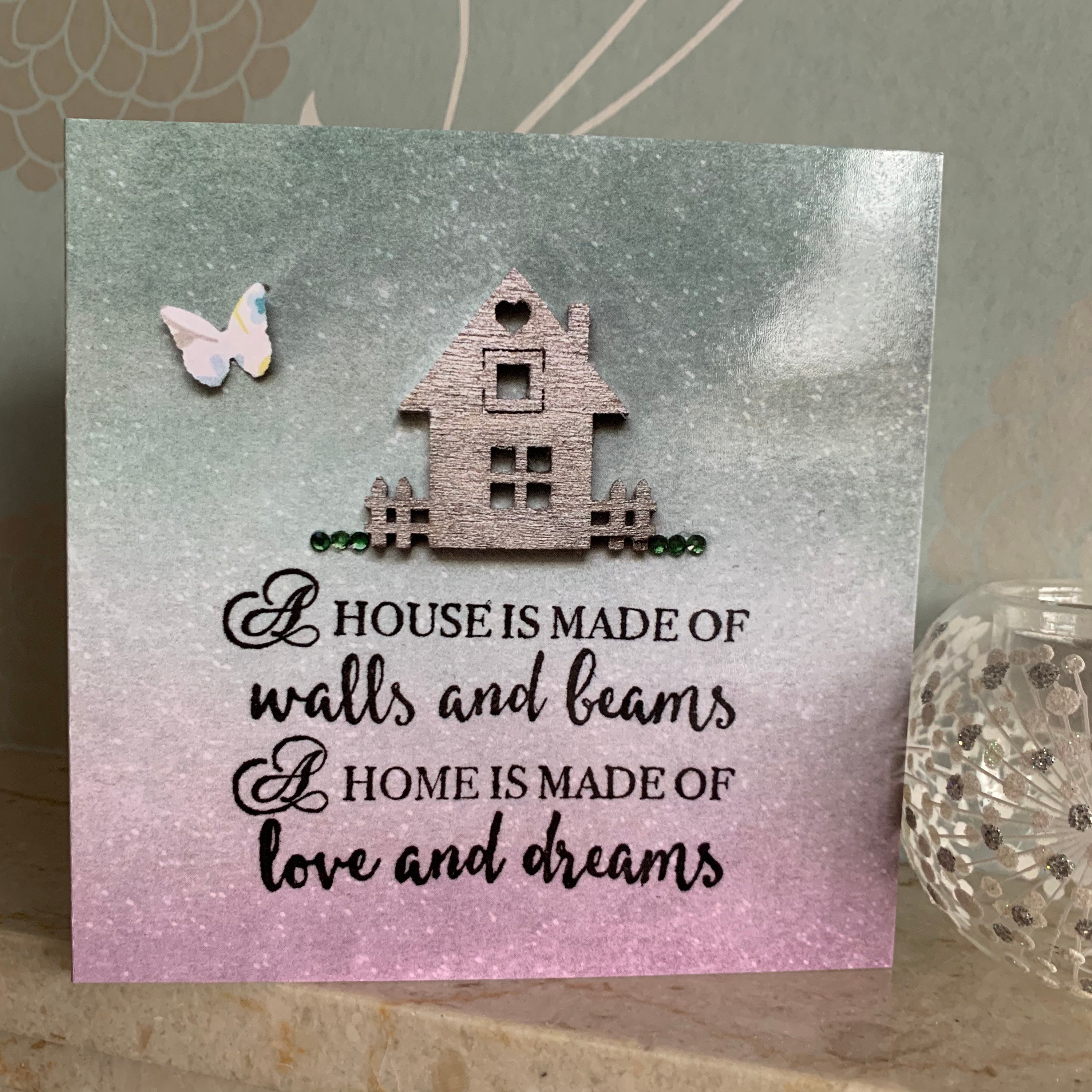 PRINTED New Home Card Home Quote Cards Unique Greeting Etsy