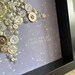 The Button Star, Button Framed Art, Star Theme Decor, Button Art Star ...