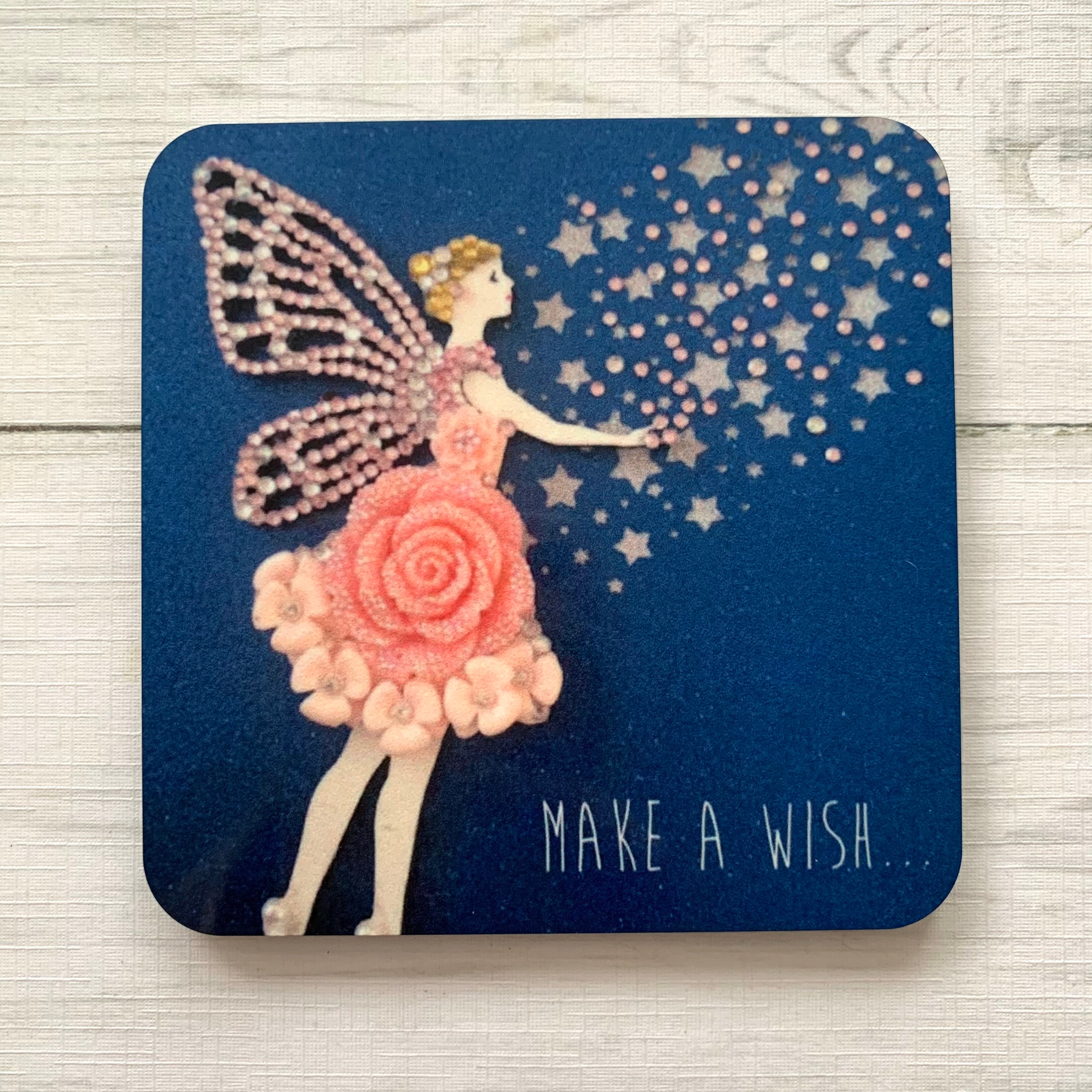 PRINTED Individual Fairy Coasters, Fairy Art Drinks Mat, Fairy Theme ...