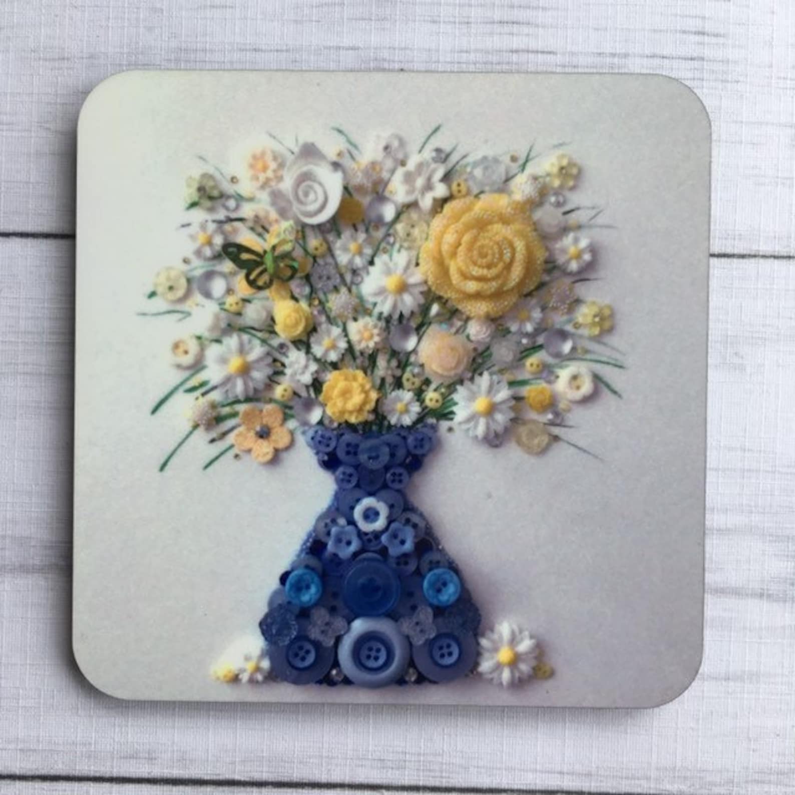 PRINTED Individual Flower Coasters Bouquet Coasters - Etsy UK