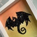 The Button Dragon, Button Art, Dragon Gift, Dragon Wall Art, Framed ...