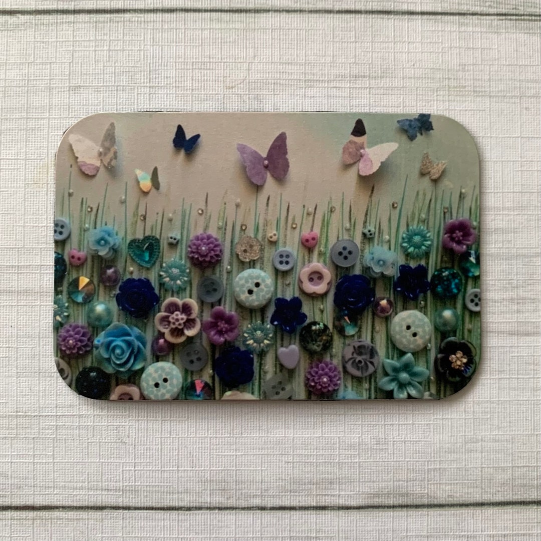PRINTED Mini Individual Flower Meadow Fridge Magnets, Floral Magnet ...