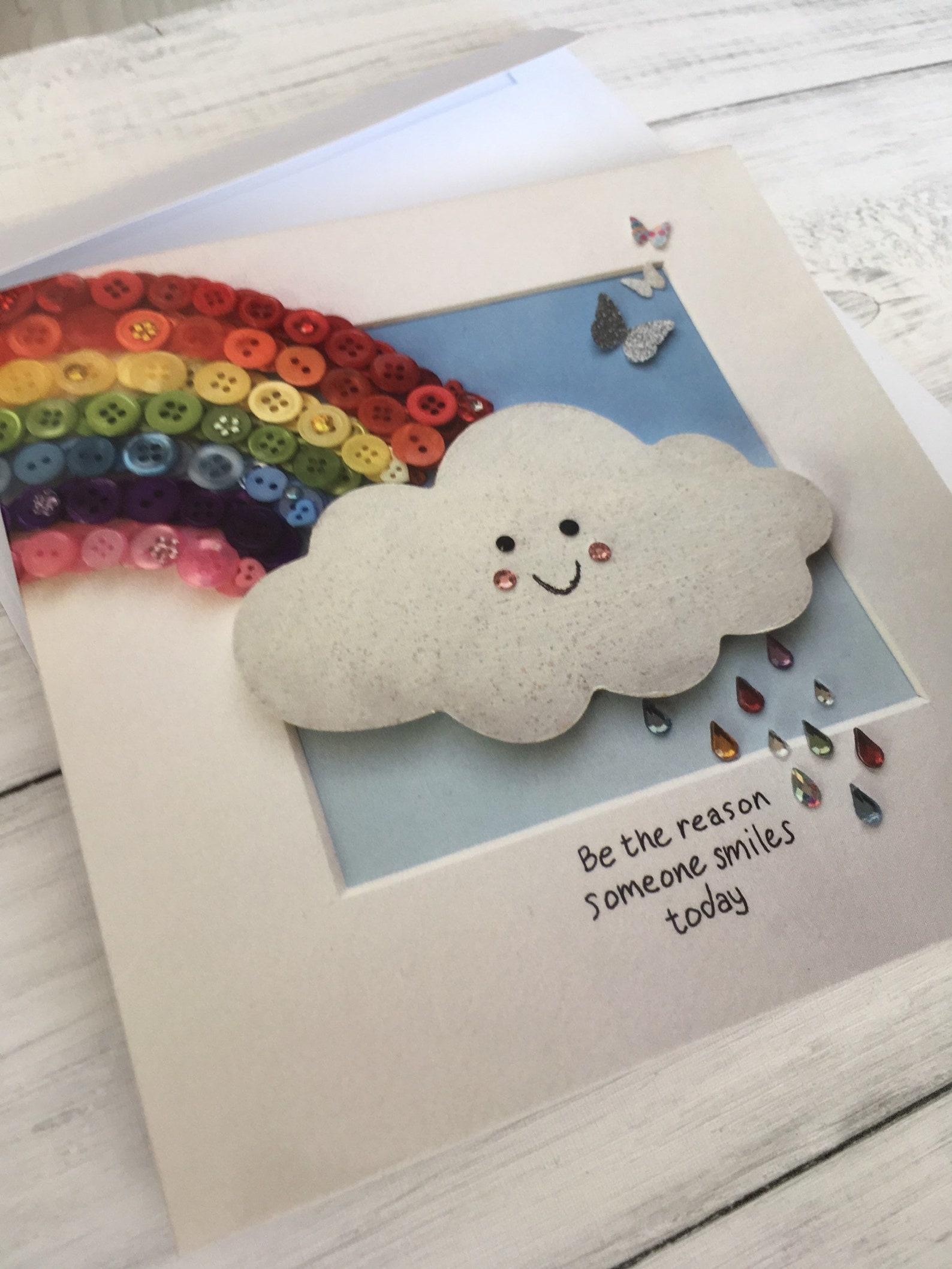 PRINTED Rainbow Greeting Cards Flat Cards Rainbow Card | Etsy