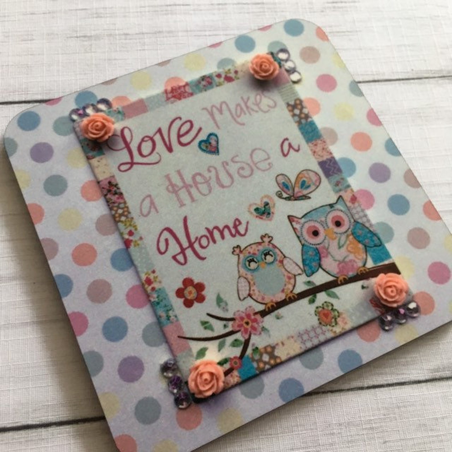 PRINTED Individual New Home Coasters Quote Coasters home | Etsy