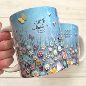 PRINTED Bible Verse Art Mug, Double Sided Print Mug, Individual 11oz ...